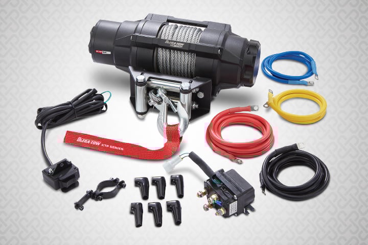 Ultra-Tow XTP 12 Volt DC-Powered Electric ATV/UTV Winch, 5000-Lb. Capacity, Steel Wire Rope ...